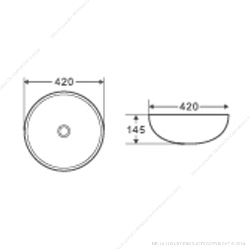 Bruno Countertop Art Basin | Della Bathrooms