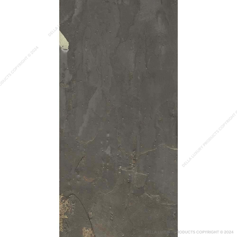 Jet Black Rock Tile | Della Tiles